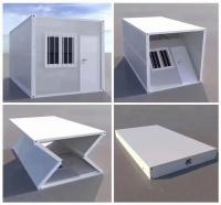China Customizable Folding Container House Strong Steel Structure And Insulated Wall Panels Available for sale