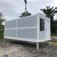 China Folding Container House 50mm Rock Wool Panel for Temporary School and Clinic Use for sale