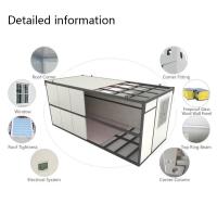 China Folding Container House 50mm Rock Wool Panel for Temporary School and Clinic Use for sale