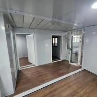 China Expandable Container House Steel Frame 50mm EPS Sandwich Panel Prefab Living Space for sale