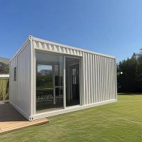 China Folding Container House 50mm Rock Wool Sandwich Panel Pre-wired Eco-Friendly for sale