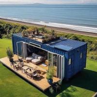 China Detachable Steel Structure Container House with 50mm Rock Wool Sandwich Panel for Bending Steel Plate for sale