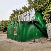 China Detachable Steel Structure Container House with 50mm Rock Wool Sandwich Panel for Bending Steel Plate for sale