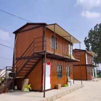 China Detachable Steel Structure Container House with 50mm Rock Wool Sandwich Panel for Bending Steel Plate for sale