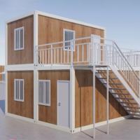 China Flat Pack Accommodation Container Home Office Building 50mm EPS Sandwich Panel for sale