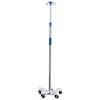 China STIS310 Adjustable Height Hospital Infusion Stand with 860mm Height and 3.7kg Weight in Medical Blue for sale