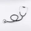 China Medical Dual Head Stethoscope 44mm Chestpiece PVC Y-Tube 55.8cm Foam Packing for sale