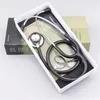 China Medical Dual Head Stethoscope 44mm Chestpiece PVC Y-Tube 55.8cm Foam Packing for sale