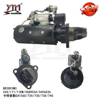 China QD2853M3 Starter Motor For Caterpillar CAT365/725/730/735/740 3589034 3496536 for sale