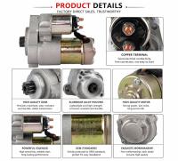 China Starter Motor QDJ1431D8 12V 1.4KW 9T 11840077020 S114851 S114851A For Yanmar Engine EV80V KDE12EA3 Hitachi Replacement Starter for sale