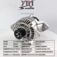 China 24V 120A 8PK Alternator BO257 20R0957 8600467 0124655120 366-2756 ALB5425  for CAT C7.1 318 320GC for sale