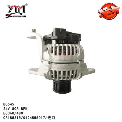 China B0545 24V 80A  Alternator Replacement 8PK EC360/480 CA18531R/ 0124555017 for sale