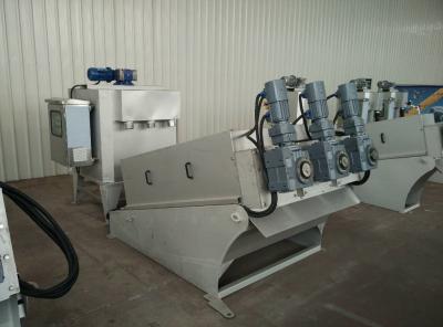 China Volute Sludge Dewatering Machine 3-680 kg/h Self-Cleaning Screw Press for sale