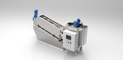 China 1.9KW Screw Press Sludge Dewatering Machine Socket Pan Head Volute Dehydrator for sale