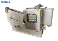 China 12kg/H Screw Press Dewatering Machine 0.6m3/H Sludge Filter Press Machine for sale