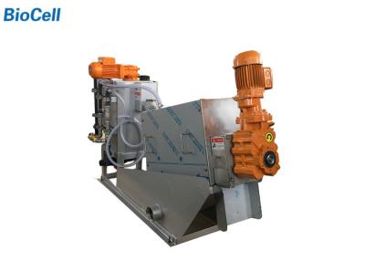 China SS314 0.3KW Screw Press Dewatering Machine 20kg Per Hour Sludge Dehydrator for sale