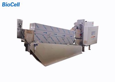 China 0.8KW Stainless Steel Screw Filter Press Machine Screw Type Sludge Dehydrator for sale