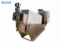 China 0.8KW Stainless Steel Screw Filter Press Machine Screw Type Sludge Dehydrator for sale
