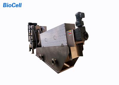 China 1.9KW Clog Free Screw Press Dewatering Machine for 24 Hour Industrial Sludge Disposal for sale
