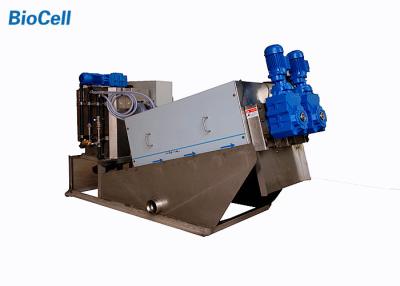 China 6KW 360kg/H Multi Disk Volute Sludge Dewatering Machine Screw Press 18m3/H for sale