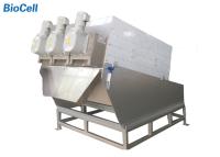 China SS314 Sludge Dewatering Equipment 12kg/H Multi Disk Screw Press For Sedimentation Sludge for sale
