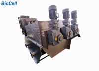 China Nickel Plated Screw Press Dewatering Machine 360 Kg/H SS304 Sludge Dehydrator for sale