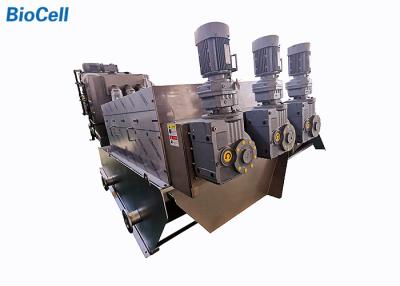 China Nickel Plated Screw Press Dewatering Machine 360 Kg/H SS304 Sludge Dehydrator for sale