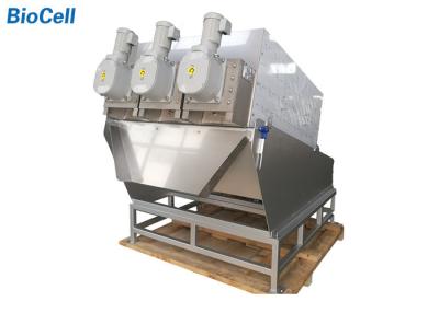 China Food Sludge Dewatering Screw Press Filter Treatment Threading Machine 240kg Per Hour for sale