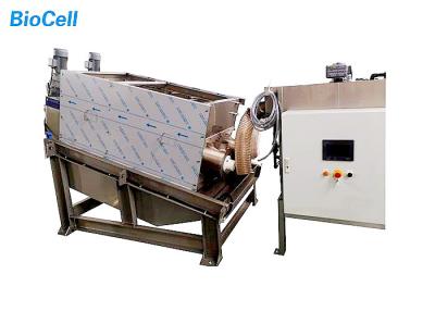 China 24KW Nickel Plated Volute Sludge Dewatering Machine Screw Press Dewatering Device for sale