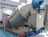 China SS316 680kg/H  Screw Sludge Dewatering Machine Socket Pan Disk Filter Wastewater Treatment for sale