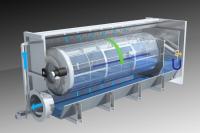 China Stainless Steel Rotary Drum Filter 2.9KW 510kg/H Industrial Waste Water Treatment for sale