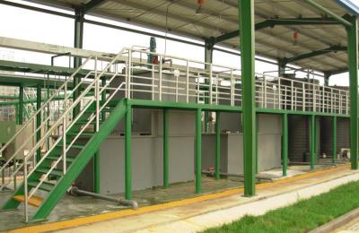 China 2.4m MBBR Domestic Sewage Treatment Plant Aeration Tank 25-200 m3/d Capacity for sale
