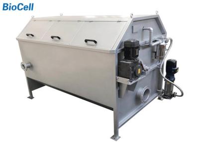 China Nickel Plated Rotary Drum Filter Wastewater Treatment SS316 Solid Liquid Separator 10-200µm for sale