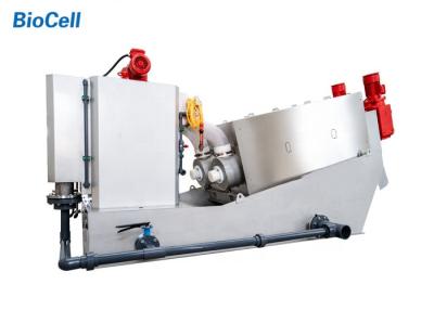 China 0.3KW Sludge Dewatering Equipment No Blocking MPSP Multi Plate Screw Press for sale