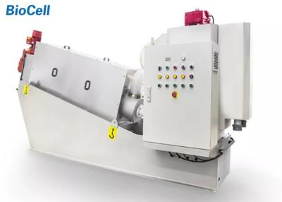 China Multidisc Screw Press Sludge Dewatering Equipment 4.5KW Industrial Waste Water Treatment for sale