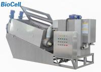 China Multi Disk Screw Press Sludge Dewatering Equipment 12kg/h DS Capacity for Sedimentation Sludge for sale