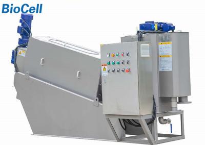China 6KW Volute Screw Filter Press Machine Sludge Thickener Wastewater Treatment for sale