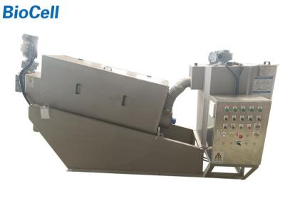 China Anaerobic Sludge Dewatering Equipment 8.2KW Screw Press Dehydrator for sale