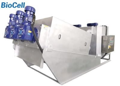 China 8.2KW 480kg/H Screw Filter Press Machine Filter Presses For Sludge Treatment for sale