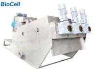 China 120kg/H  Multidisk Screw Press Filter Sludge Dehydration Sewage Treatment Plant Process for sale