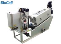 China 1.9KW SS316 Screw Filter Press Machine for Sludge Dewatering 3-680 kg/h for sale