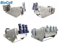 China SS314 Sludge Dewatering Equipment 12kg/H Multi Disk Screw Press For Sedimentation Sludge for sale