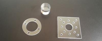 China Glass/quartz/sapphire machining—-drilling,cutting,engraving,bonding,fabrication and etching for sale