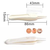 China Baby Safety Dig Booger Clip Plastic baby Ear Nose Clean Tweezers Safe Forceps Cleaning Supplies Baby Care Infant for sale