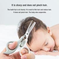 China New Arrival 3 sets Of Newborn Essentials Baby Grooming Scissors Hair Brush set for sale