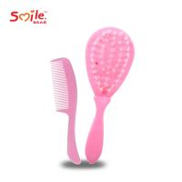 China Hot Selling Personalized Baby Brush And Comb Set BPA Free Cute Plastic Brush Set for sale