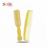 China Hot selling straight shaped BPA FREE plastic baby brush & comb set for children for sale