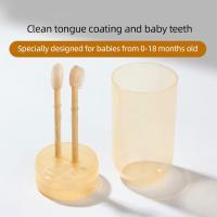 China BPA Free Soft Silicone Baby Toothbrush Children Baby Silicone Toothbrush Teethers for sale
