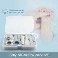 China 6 In 1 Infant Healthcare Kit Baby Brush And Comb Sets Manicure Brush for sale