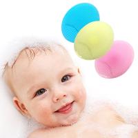 China Food Grade Silicone Multi-Purpose Cleaning Facial Baby Washing Loofah Body Scrubber Brush for sale